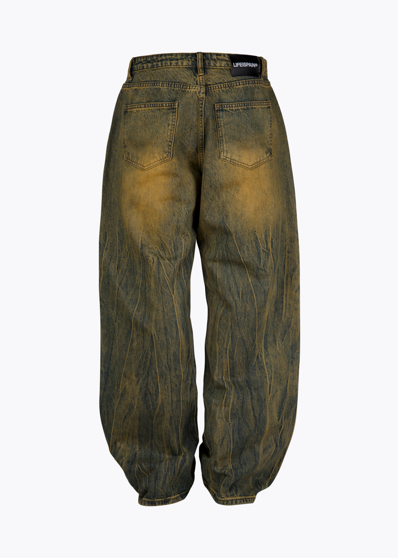 Solar washed baggy jeans – LIFEISPAIN